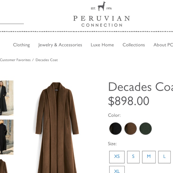 Peruvian Connection | Jackets & Coats | Peruvian Decades Coat New Never ...